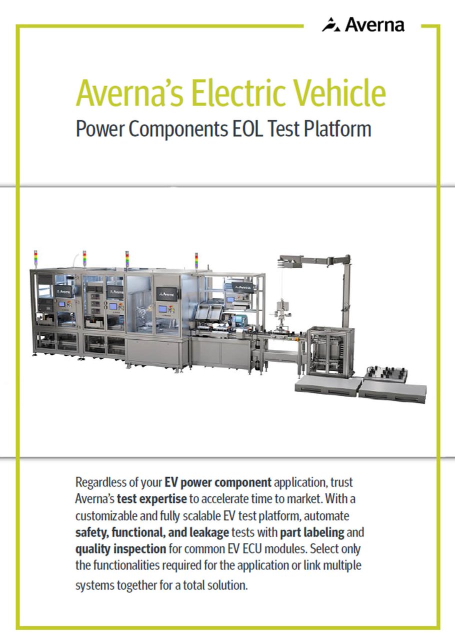 EV Electronics Test Platform - Brochure - Averna
