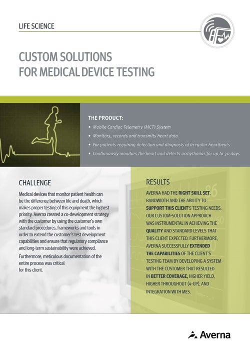 Averna’s Leading Custom Solution Expands Medical Testing Capabilities ...