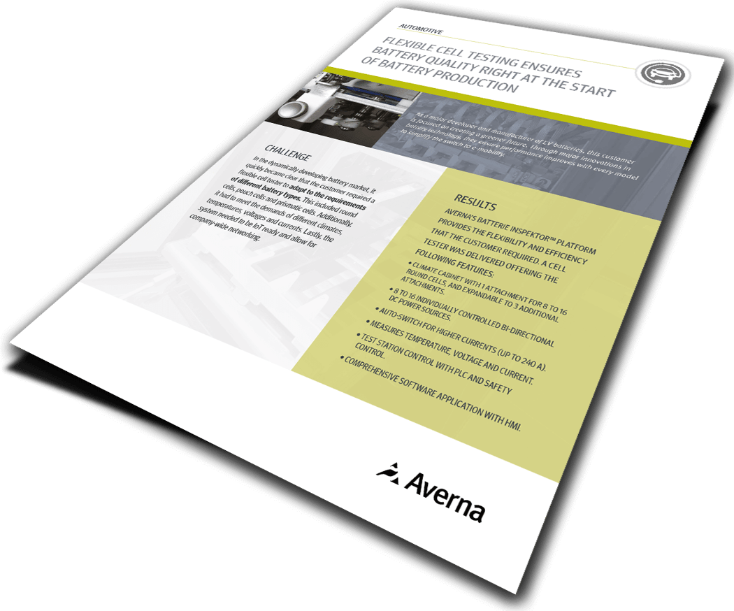 Case Study - Flexible Cell Testing Right at the Start