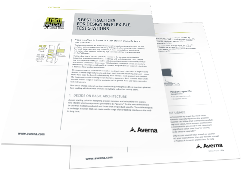 5 Best Practices for Designing Flexible Test Stations - Averna