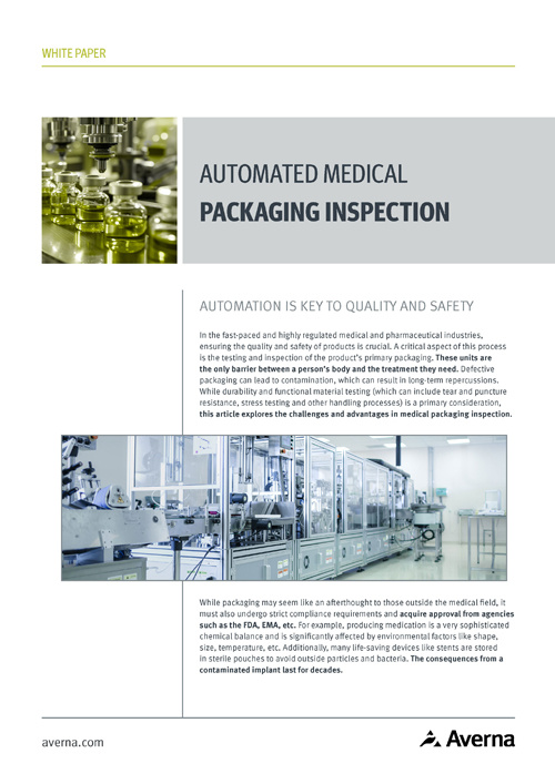 Download - White Paper - Automated Medical Packaging Inspection